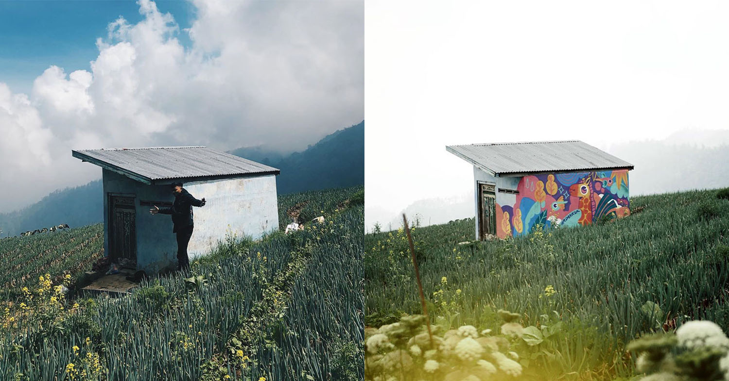 Mural Artist Transforms Grandmother's Humble Shack In Central Java With ...